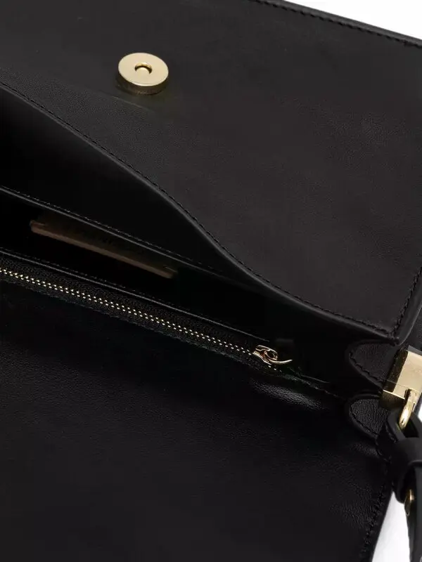 COCCINELLE Logo-plaque Shoulder Bag - Black