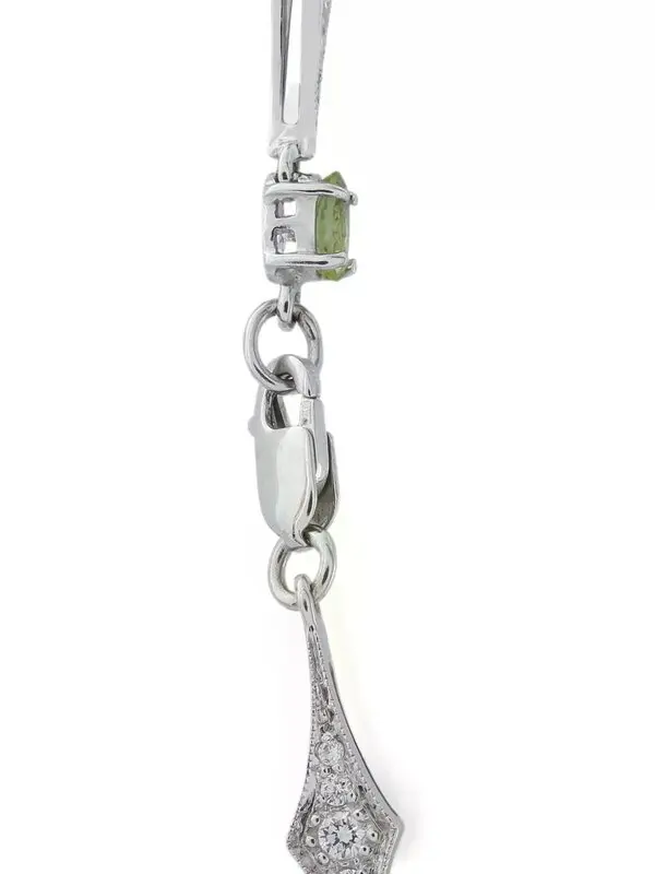 LAURA MUNDER Peridot And Diamond Necklace