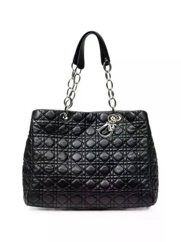 Dior Leather Tote Bag - Black