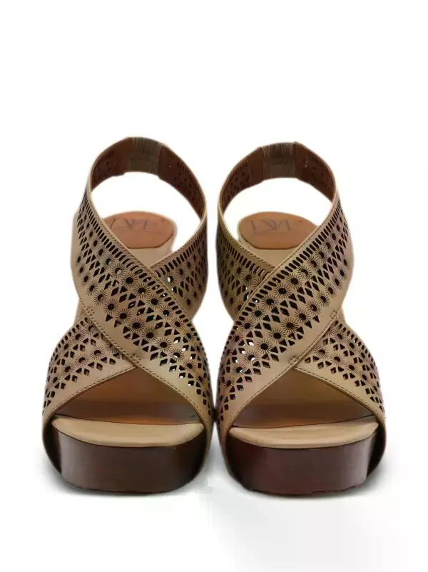 Diane Von Furstenberg Zoe Crossover Platform Sandals