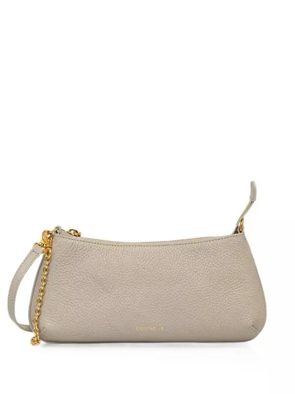 COCCINELLE Grained Leather Shoulder Bag - Neutrals