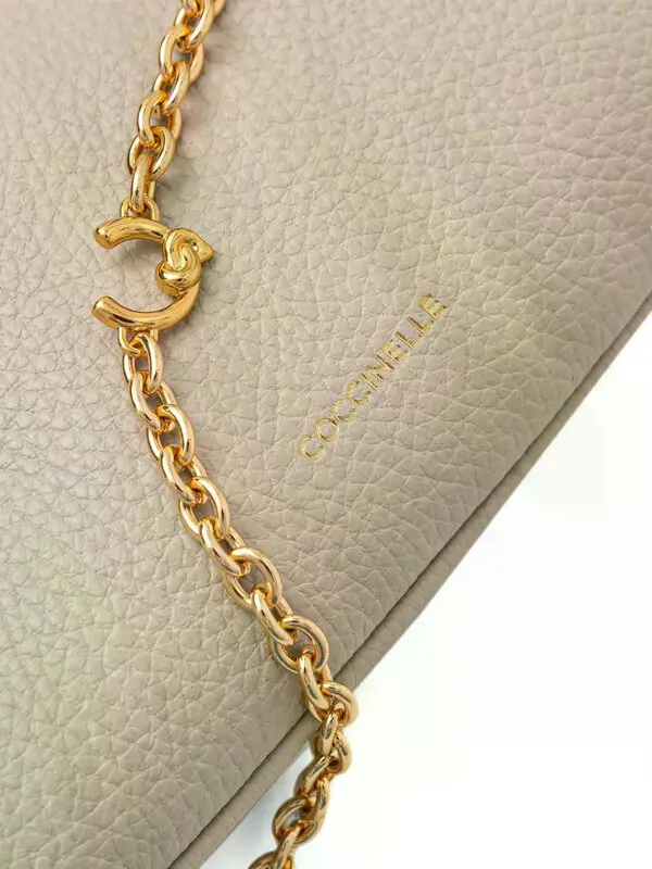 COCCINELLE Grained Leather Shoulder Bag