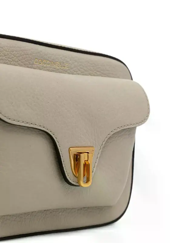COCCINELLE Small Beat Grained Leather Shoulder Bag