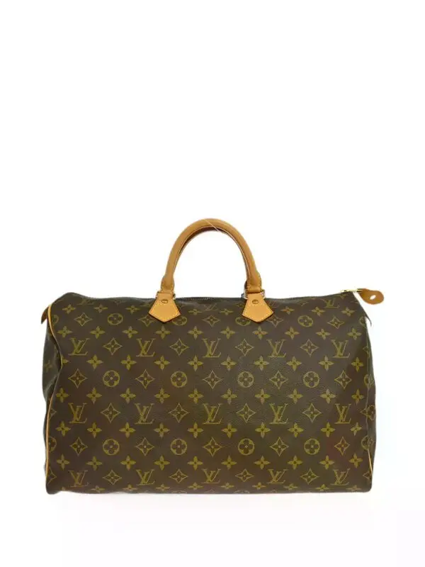 LOUIS VUITTON 2003 Monogram Speedy 40 Handbag - Brown