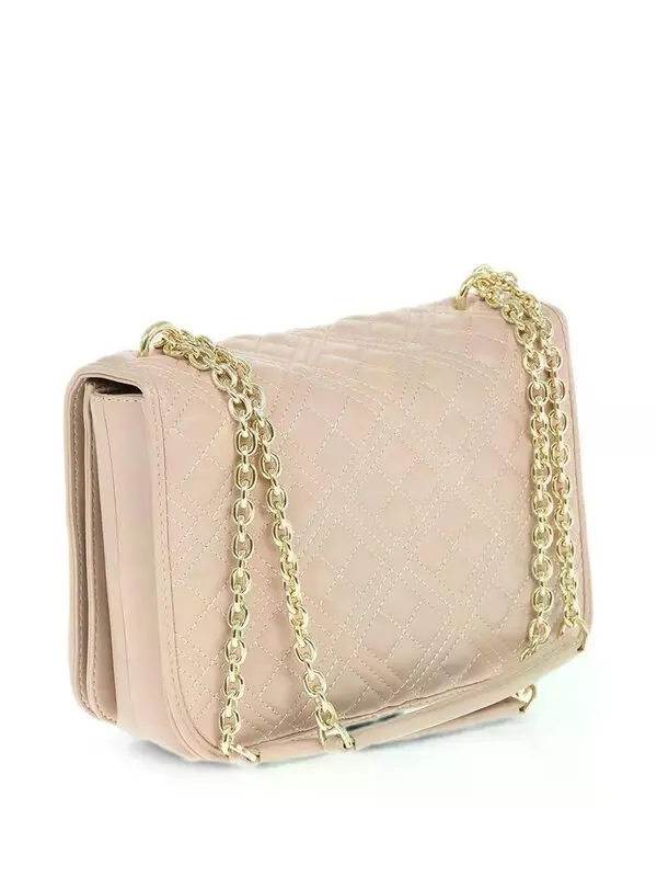 Moschino Quilted Logo-plaque Shoulder Bag
