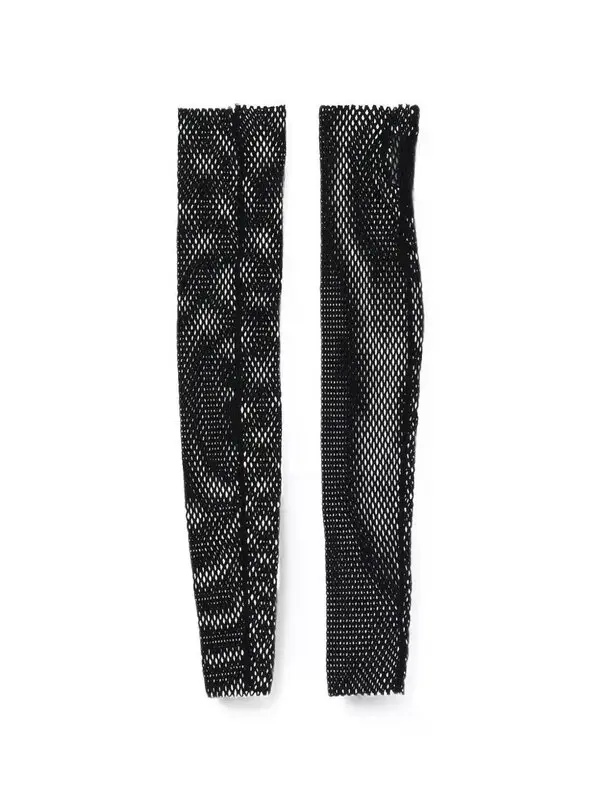 Dsquared2 Perforated Fishnet-design Sleeves - Black