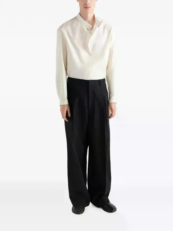 LEMAIRE Sailor Top In Washed Cotton And Silk Blend