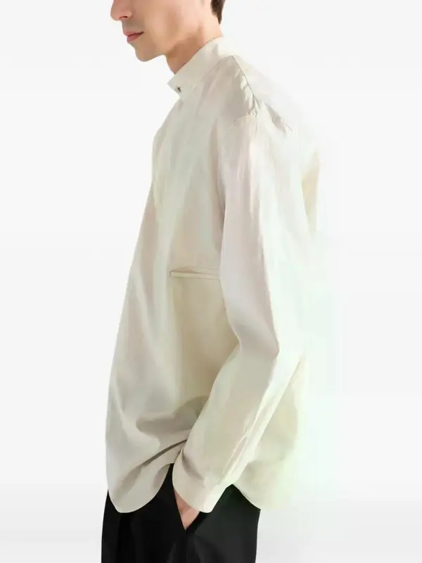 LEMAIRE Sailor Top In Washed Cotton And Silk Blend