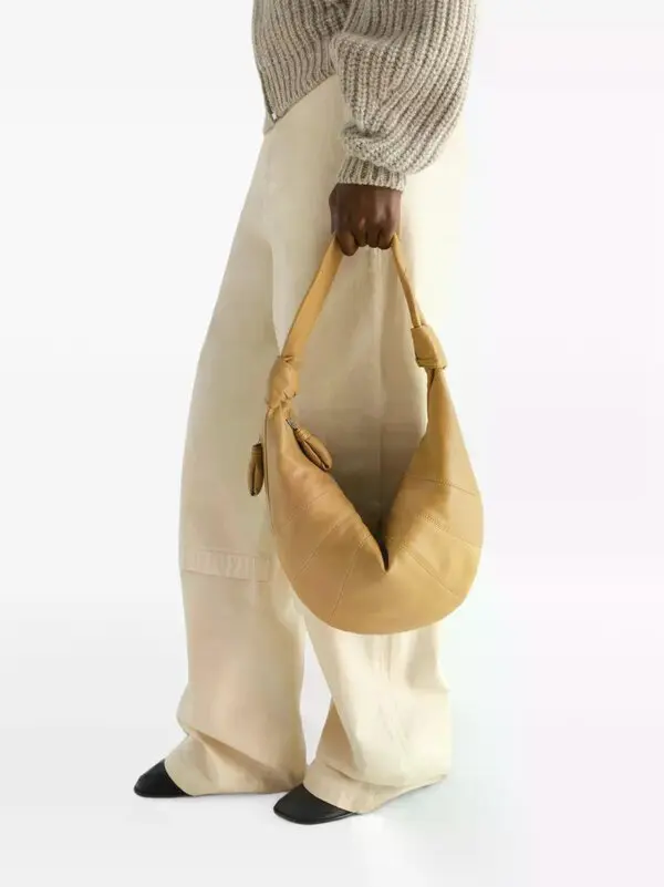 LEMAIRE Fortune Croissant Bag In Goat Leather - Neutrals