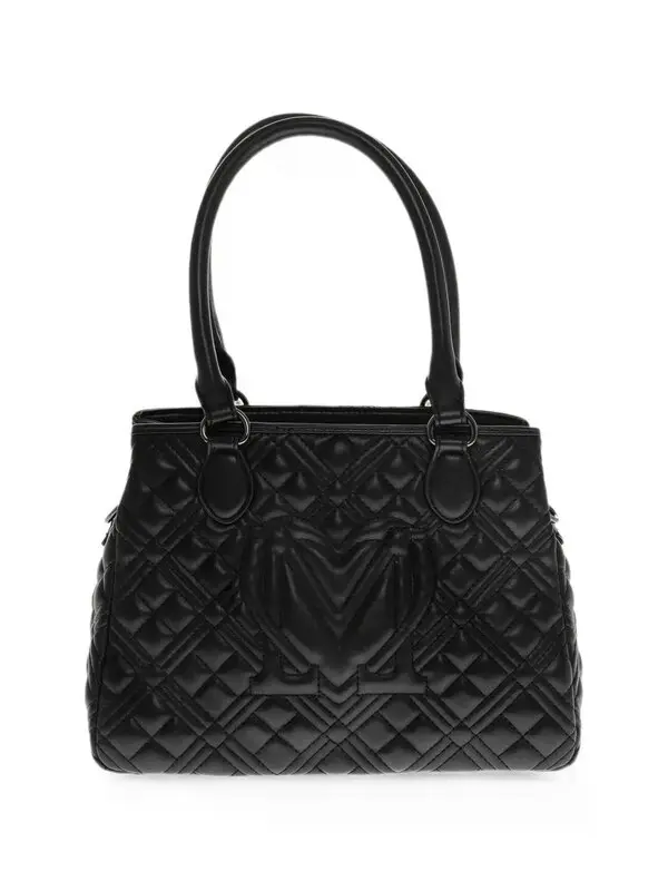 Moschino Logo-patch Tote Bag - Black