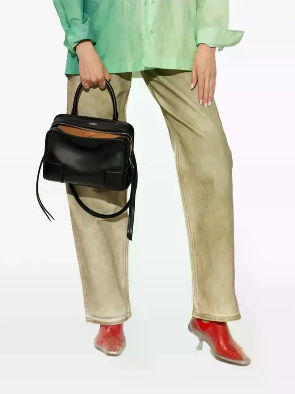 Loewe Small Amazona Leather Tote Bag - Black