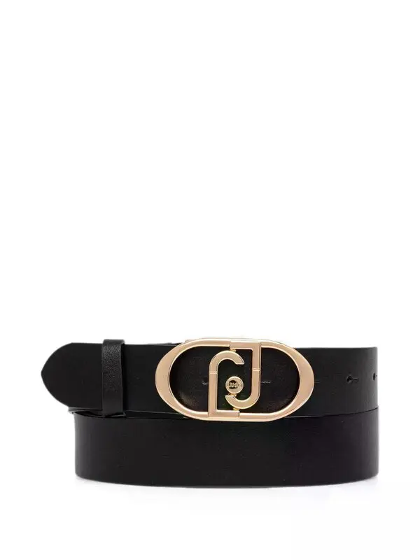 Liu Jo Logo-plaque Leather Belt - Black
