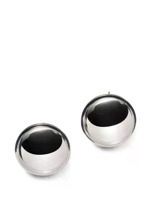 LEMAIRE Witch Mirror Earrings In Brass