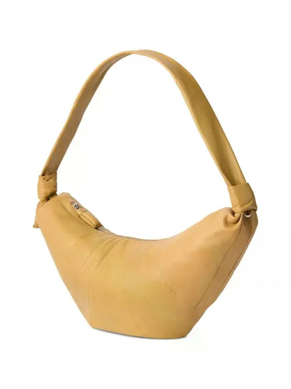 LEMAIRE Large Croissant Bag In Goat Leather - Neutrals