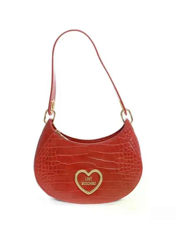 Moschino Logo-lettering Shoulder Bag - Red