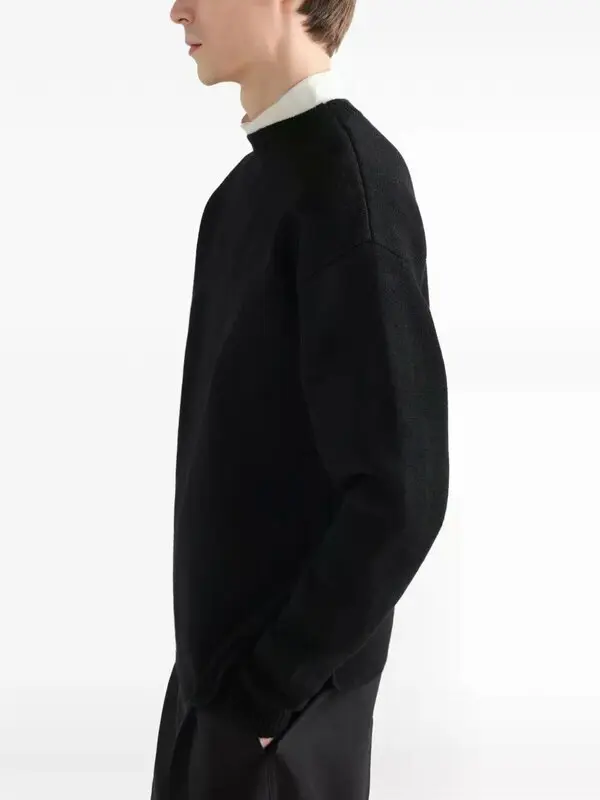 LEMAIRE Boat-neck Sweater In Double-face Virgin Wool