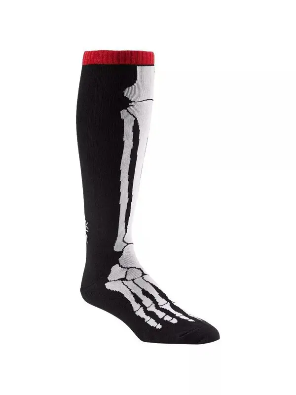 REEBOK Crossfit Skeleton-print Knee Socks - Black