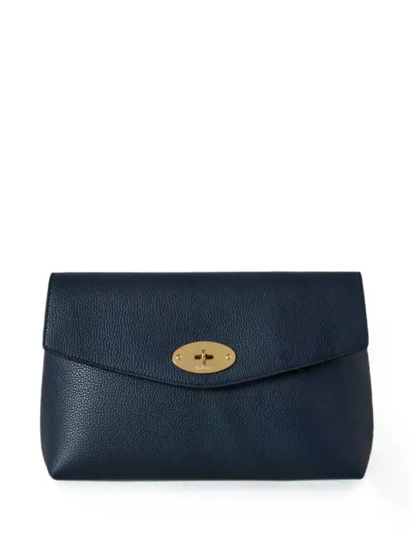 Mulberry Darley Grained Leather Small Clutch - Blue