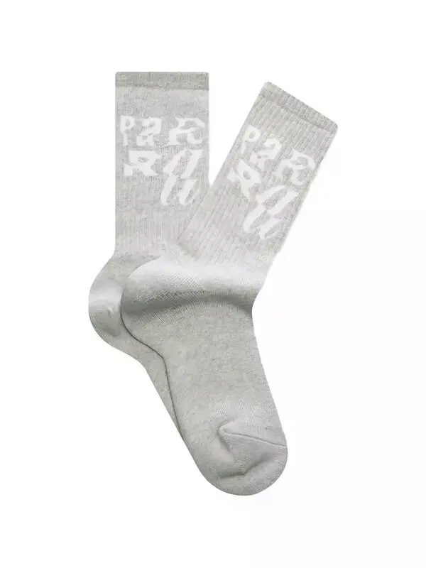 PARRA Error Logo Crew Socks - Grey