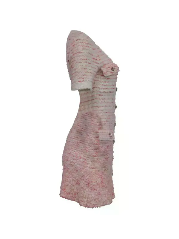 SELF-PORTRAIT Tweed Embellished Dress