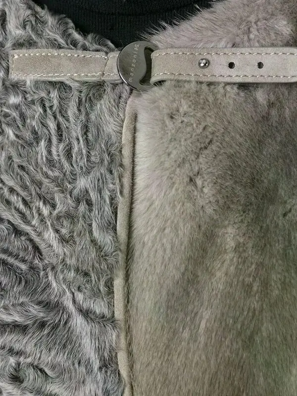 MANZONI 24 Patchwork Fur Coat