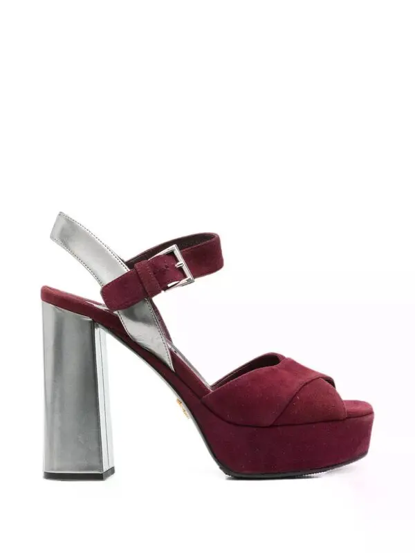 Prada 2000s Cross-straps Sandals - Red