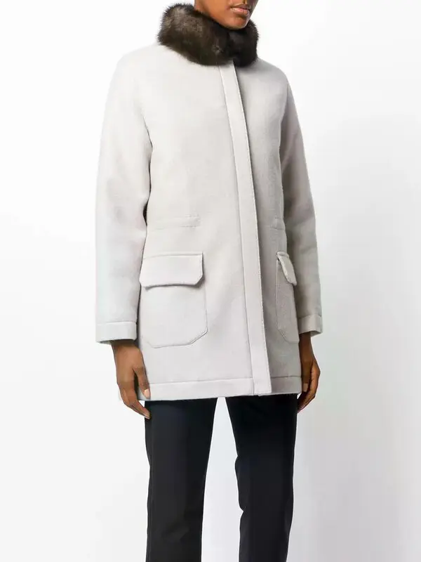 MANZONI 24 Luxurious Trimmed Coat