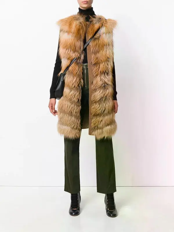MANZONI 24 Panelled Sleeveless Coat