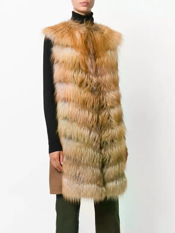 MANZONI 24 Panelled Sleeveless Coat