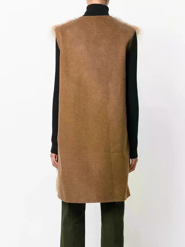 MANZONI 24 Panelled Sleeveless Coat