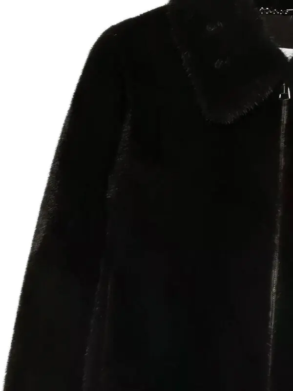 MANZONI 24 Fur Collar Zip-front Jacket