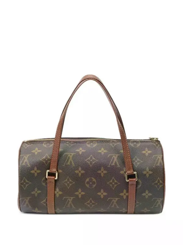 LOUIS VUITTON Papillon 26 Monogram Canvas Cylinder Tote Bag - Brown