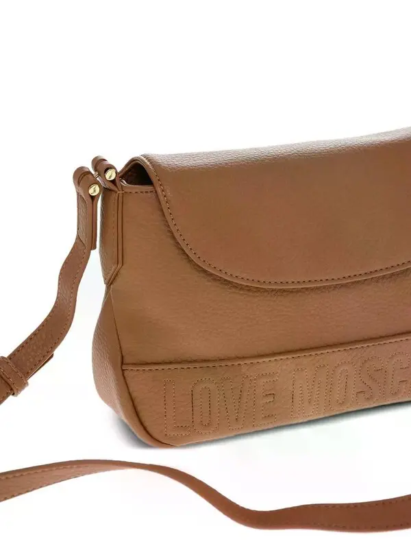 Moschino Logo Debossed Crossbody Bag