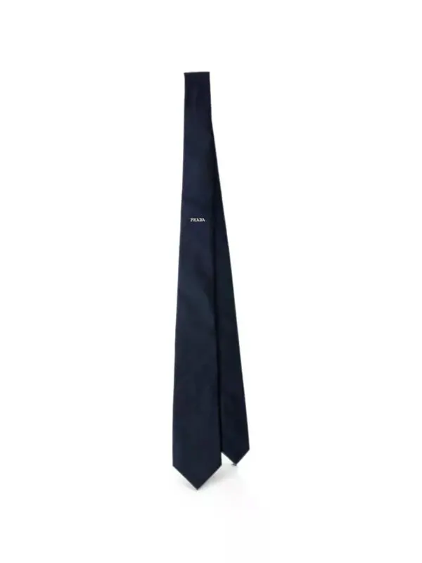 Prada Silk Tie - Blue