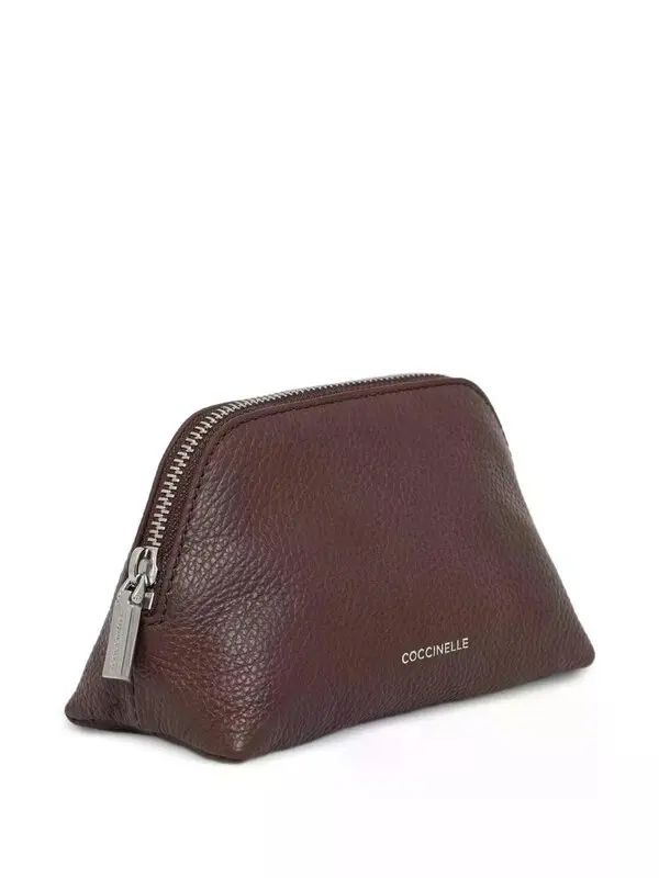 COCCINELLE Small Helga Pebbled Leather Makeup Bag