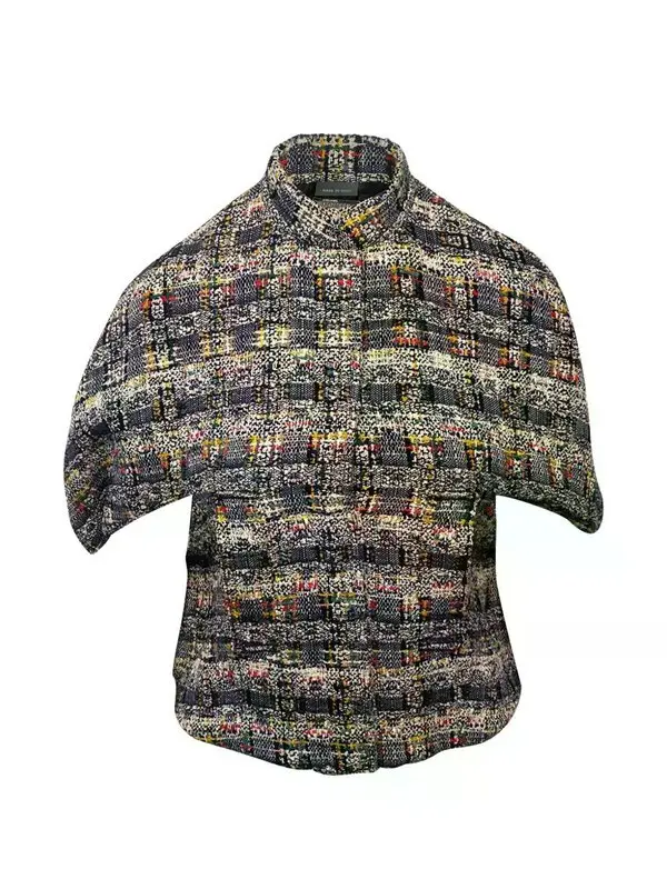 Alexander McQueen Cocoon Tweed Jacket - Blue