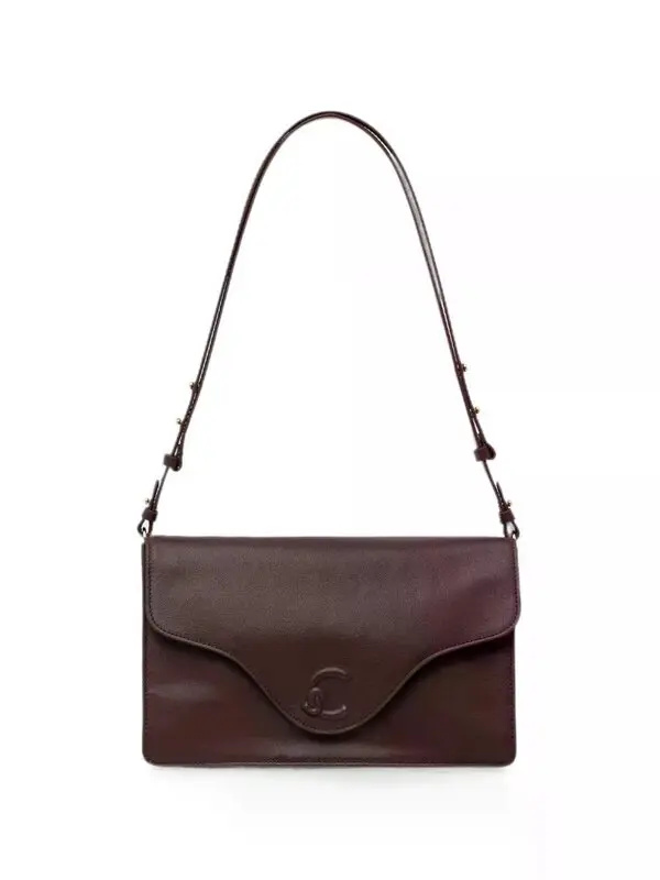 COCCINELLE Logo-embossed Leather Tote Bag - Brown