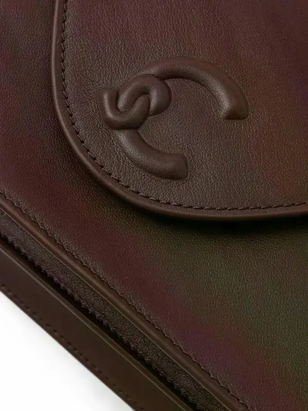 COCCINELLE Logo-embossed Leather Tote Bag