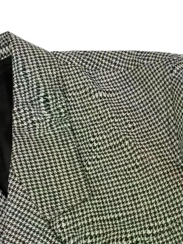 Dior Houndstooth-pattern Belted Coat