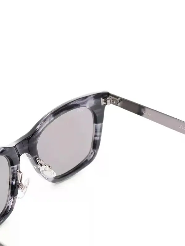 OAMC Marbled-effect Square Frame Sunglasses