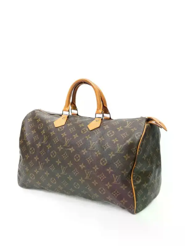 LOUIS VUITTON Monogram Speedy 40 Holdall Bag - Brown