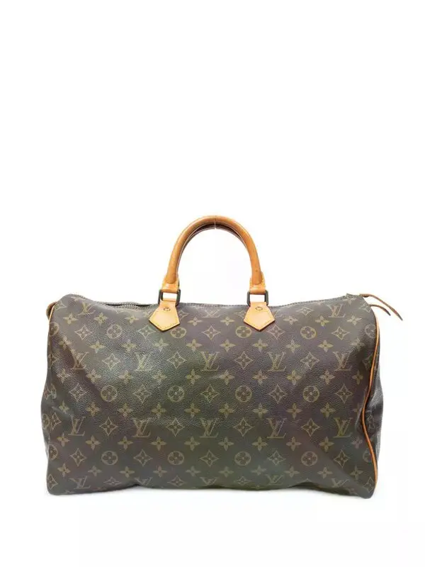 LOUIS VUITTON Monogram Speedy 40 Holdall Bag - Brown