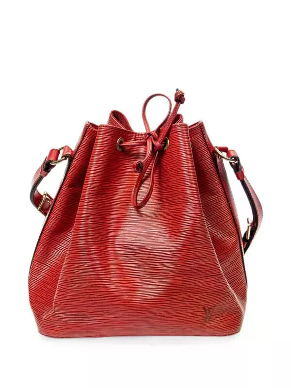 LOUIS VUITTON Pm Noe Leather Bucket Bag - Red