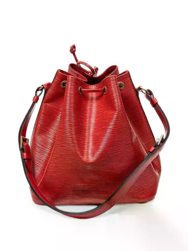 LOUIS VUITTON Pm Noe Leather Bucket Bag - Red
