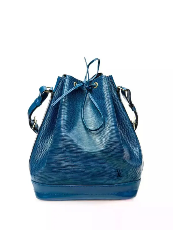 LOUIS VUITTON Noe Leather Bucket Bag - Blue