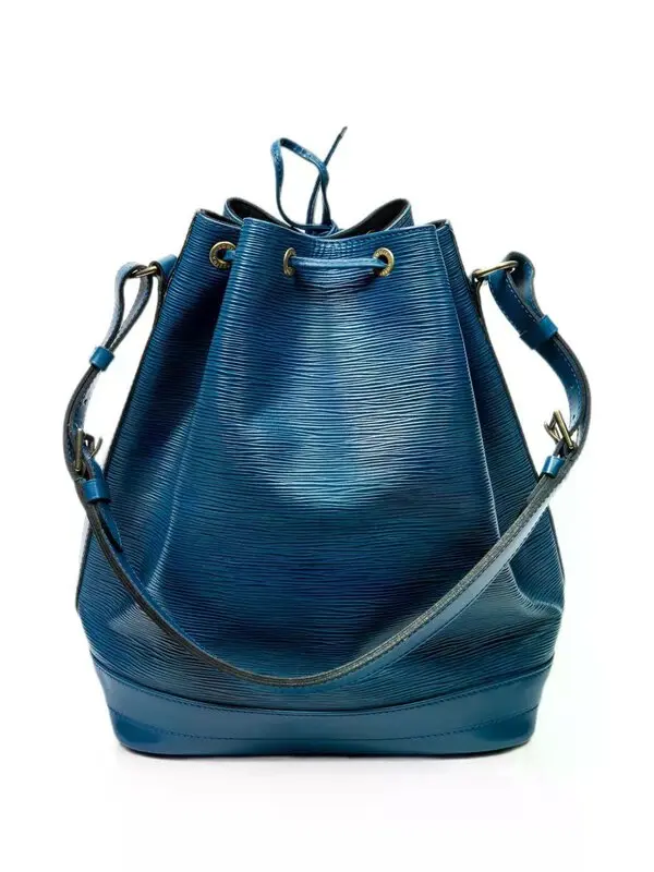 LOUIS VUITTON Noe Leather Bucket Bag - Blue