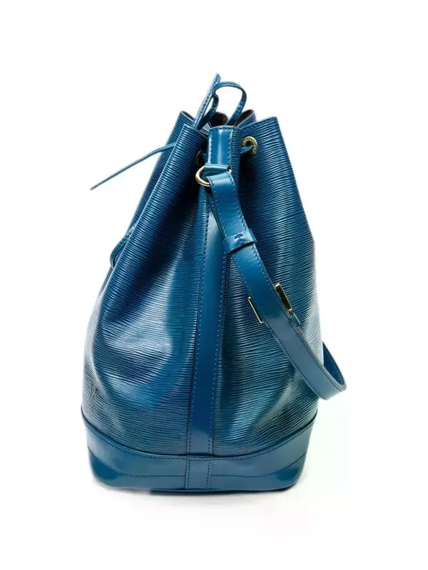 LOUIS VUITTON Noe Leather Bucket Bag - Blue