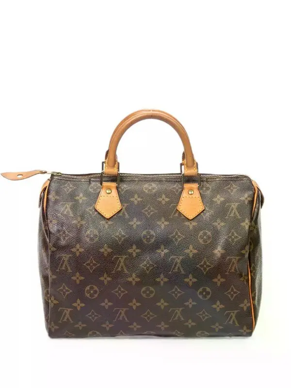 LOUIS VUITTON Speedy Monogram Tote Bag - Brown