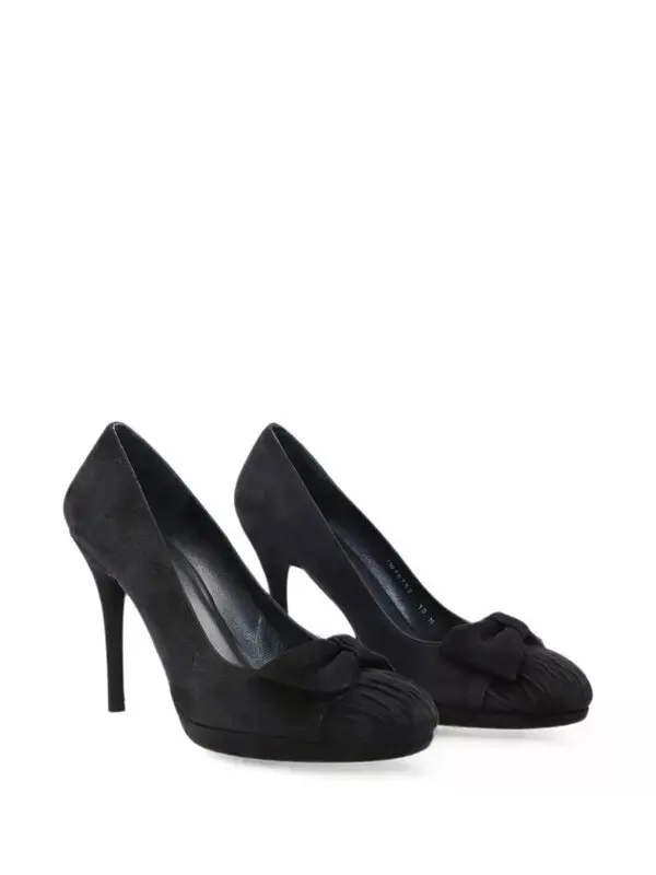 STUART WEITZMAN Bow-detail Suede Pumps
