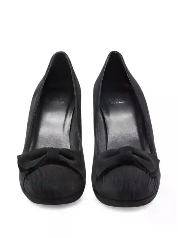 STUART WEITZMAN Bow-detail Suede Pumps